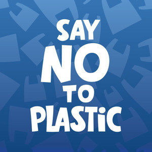 say no to plastic sticker poster|save environment| Paper Print - Nature ...
