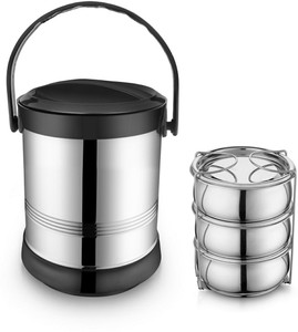 Flipkart.com | Kitchen Buggy Rajwada 3 Containers Lunch Box