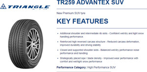 triangle TR259 PREMIUM SUV 4 Wheeler Tyre Price in India - Buy triangle ...