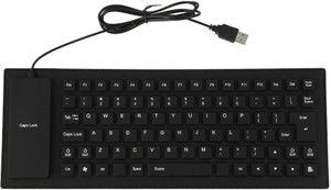 TECHGEAR Foldable Portable Flexible Soft Silicone Keyboard for PC ...