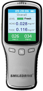 Smiledrive Portable Air Quality Pollution Meter with Color Graphic ...