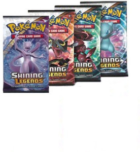 POKEMON Tcg: Shining Legends Set Of 4 Booster Packs From Shining ...