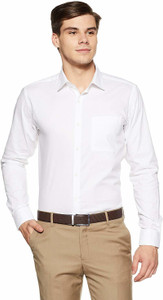 yesman Men Solid Formal White Shirt - Buy yesman Men Solid Formal White ...