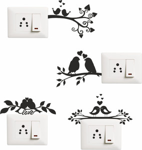 Psychedelic Collection 6 cm Decorative Multicolour Switch Board Light ...