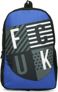 French Connection Unisex Brand Logo Backpack 23 L Laptop Backpack Black ...