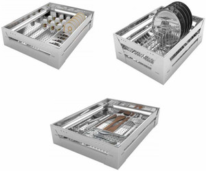 Bloo Basket Utensil Kitchen Rack Steel Stainless Steel Modular Kitchen ...