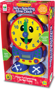 The Learning Journey Telly The Teaching Time Clock Primary Color Design ...