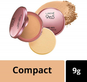 Lakmé 9 to 5 Primer + Matte Powder Foundation Compact - Rose Silk ...