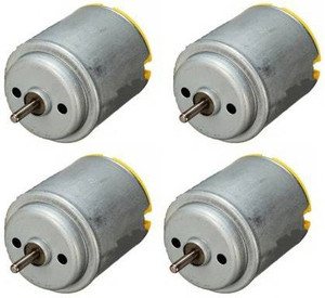 Cam cart 4 Piec Heavy Loaded Helicopter Mini DC Motor Robotics (Silver ...