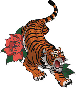 RANGOLI 47 cm Tiger Roar 394 Self Adhesive Sticker Price in India - Buy ...