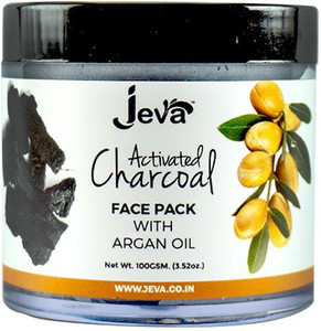 Jeva Activated Charcoal Face Pack With Argan Oil(100gm) - Price in ...