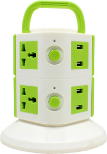 lootmela Tower Surge Protector Spike Buster 7 Socket Extension Boards ...