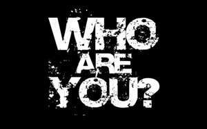who are you black bg Sticker Poster|Poster for room|High quality poster ...