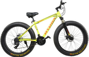 Hydra Mammoth 26*4.0 Bike For Adults Yellow 26 T (inch) Fat Tyre Cycle ...