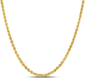 P.N.Gadgil Jewellers Stylish Rope Chain Yellow Gold Precious Chain ...