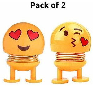 GRAYLEAF Emoji/Smiley Spring Doll Cute Emoji for Car Dashboard Bounce ...