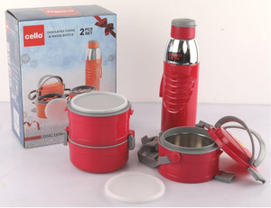 Flipkart.com | cello ZING LUNCH SET - 2 PCS 3 Containers Lunch Box