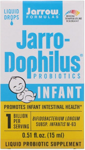 Jarrow Formulas Jarro-Dophilus Infant, Probiotic Drops, 0.51 fl oz. (15 ...