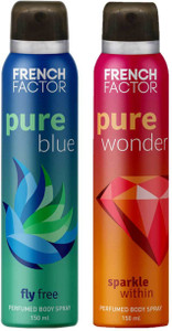French Factor Pure Blue & Wonder Perfume Body Spray - For Women - Price ...