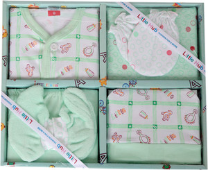Star Kids New Born Baby Green Color Gift Set - | Buy Baby Care Combo in ...