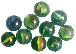 OrchidWala 10 Pc Glass Marble - Crystal Clear Marble Goti for toys - 10 ...