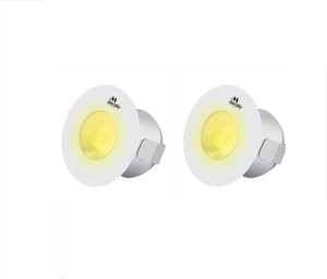MURPHY Murphy 2W Button LED Spot Light (Warm White, Pack of 2) Recessed ...