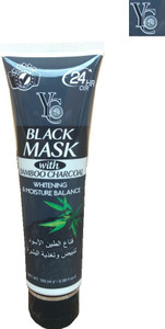 YC Black Mask With Bamboo Charcoal For Skin Lightening - Price in India ...