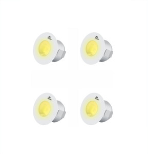 MURPHY Murphy 2W Button LED Spot Light (Warm White, Pack of 4) Recessed ...