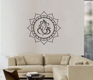 Sticker Hub 45 cm Lord Ganesha Wall Stickers 45cm x 45cm Self Adhesive ...