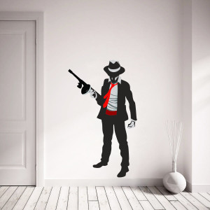 Sticker Hub 97 cm gangster stickers Wall Sticker (97Cm X57Cm) Self ...