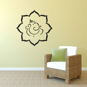 Creatick Studio 47 cm Lord Ganesha Wall Stickers 47cm x 46cm | Wall ...