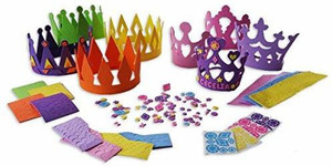 FUN EXPRESS 4 Princess Tiara Craft Kits + 4 Prince King Crown Foam ...