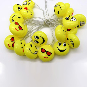 Party Propz Yellow, Emoji LED String Light for Birthday wall decoration ...