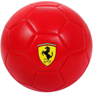 Hamleys 5 Ferrari Leather Soccer Ball (Red)- Kids Design Football ...