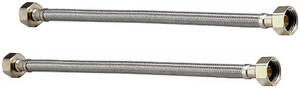 TRENTECH Pack of 2 Heavy Stainless Steel Connection Pipe, 24 Inch Hose ...