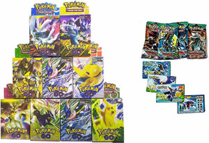 CrazyBuy Pokemon GX Trading Cards Game with VIP Cards for Kids (9 Packs ...