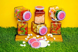 Radha Krishna Enterprise Glass Grocery Container - 200 ml Price in ...