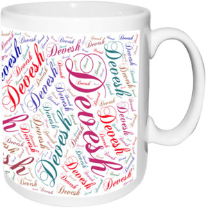 alwaysgift Devesh Name white Birthday & Anniversary Gift Ceramic Coffee ...