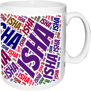 alwaysgift Isha Name white Birthday & Anniversary Gift Ceramic Coffee ...