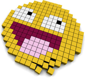 blocks emoji Sticker Poster|Funny Poster|Humor Poster|size:12x18 inch ...