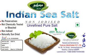 Thanjai Organic Natural Sea Salt 5 Kg Artificially No Add Iodine Salt ...