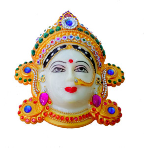 Sri chakra Goddess Lakshmi/Laxmi Face Decorative Showpiece - 19.5 cm ...