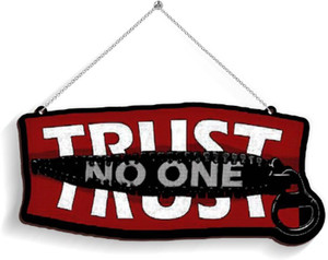 100yellow Wooden Trust No One Name plate For home & office Name Plate ...