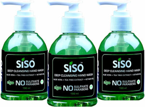 SISO Hand Deep Cleaning Hand Wash 150 ml ( Pack Of 3) Hand Wash Pump ...