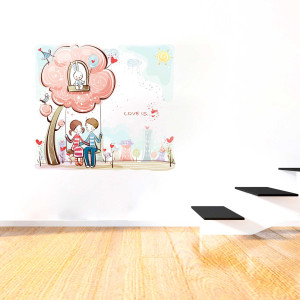 Impression Wall 56 cm Tree Girl Boy Sticker Self Adhesive Sticker Price ...