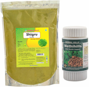 Herbal Hills Shigru 1 kg powder and Methi Capsules 60 for Bone Health ...