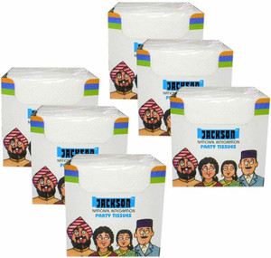 Jackson Party Paper Napkin Tissues (Large) - Pack of 6-100 Napkins Per ...