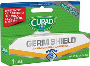 Curad Germ Shield Antimicrobial Wound Gel, First Aid Ointment, Contains ...