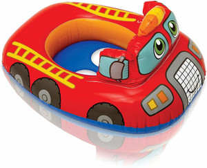 Mt hub Inflatable Kiddie Water Float Ring Cruiser Fire Engine Shape ...
