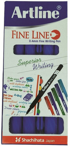 Artline Fine Line pack of 10 (Blue) - Set of 5 Fineliner Pen - Buy ...